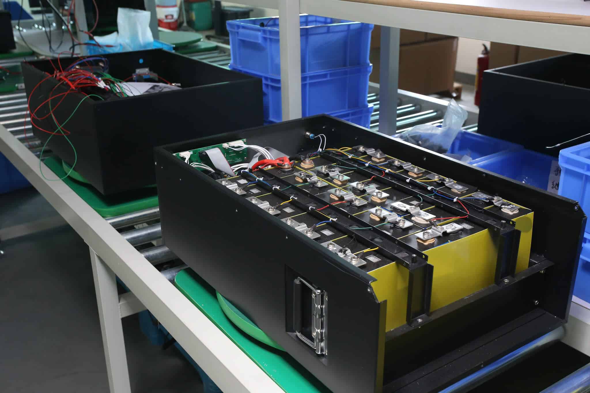 48V Energy Storage LiFePO4 Battery Production Display - JustLithiumBatery